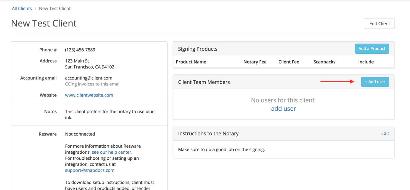 Add Client Companies and Client Users